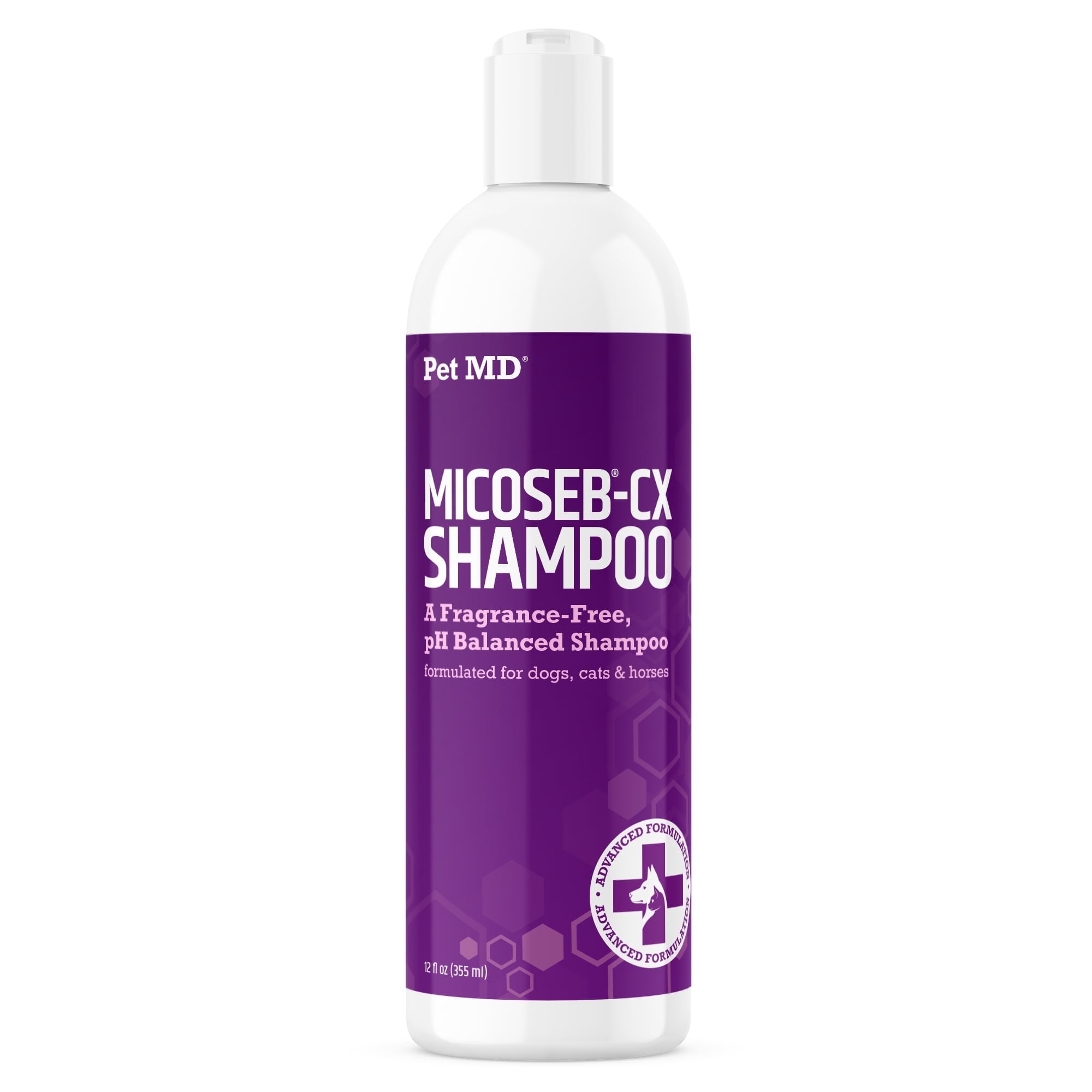 Pet MD Micoseb-CX Medicated Shampoo for Dogs, Cats, & Horses with ...