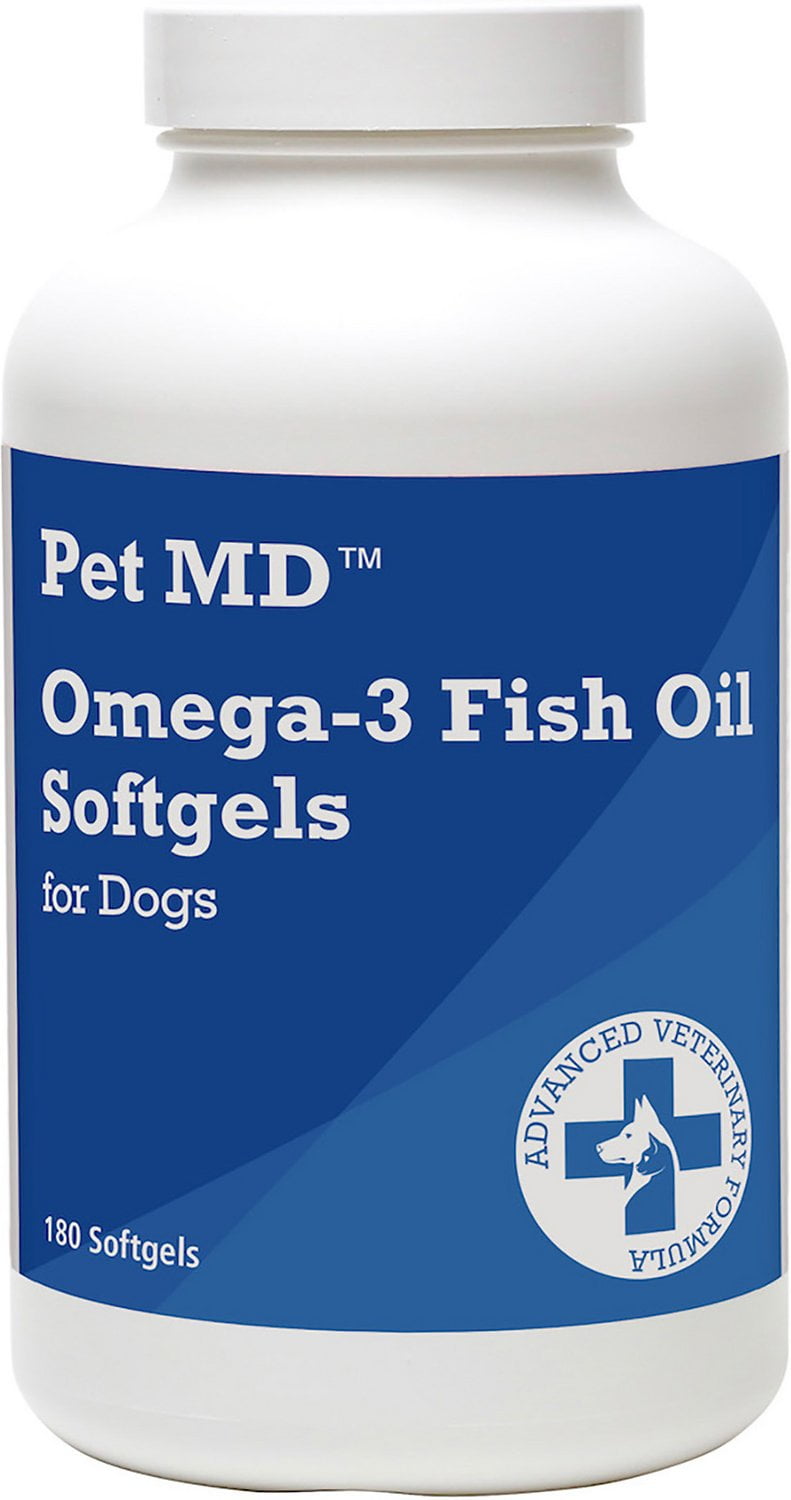 Pet MD – Omega 3 Fish Oil Supplement for Dogs – Skin and Coat Support ...