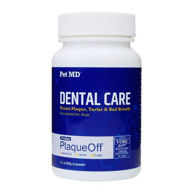 Pet MD Proden PlaqueOff Dog Teeth Cleaning Dental Care Powder - Oral ...