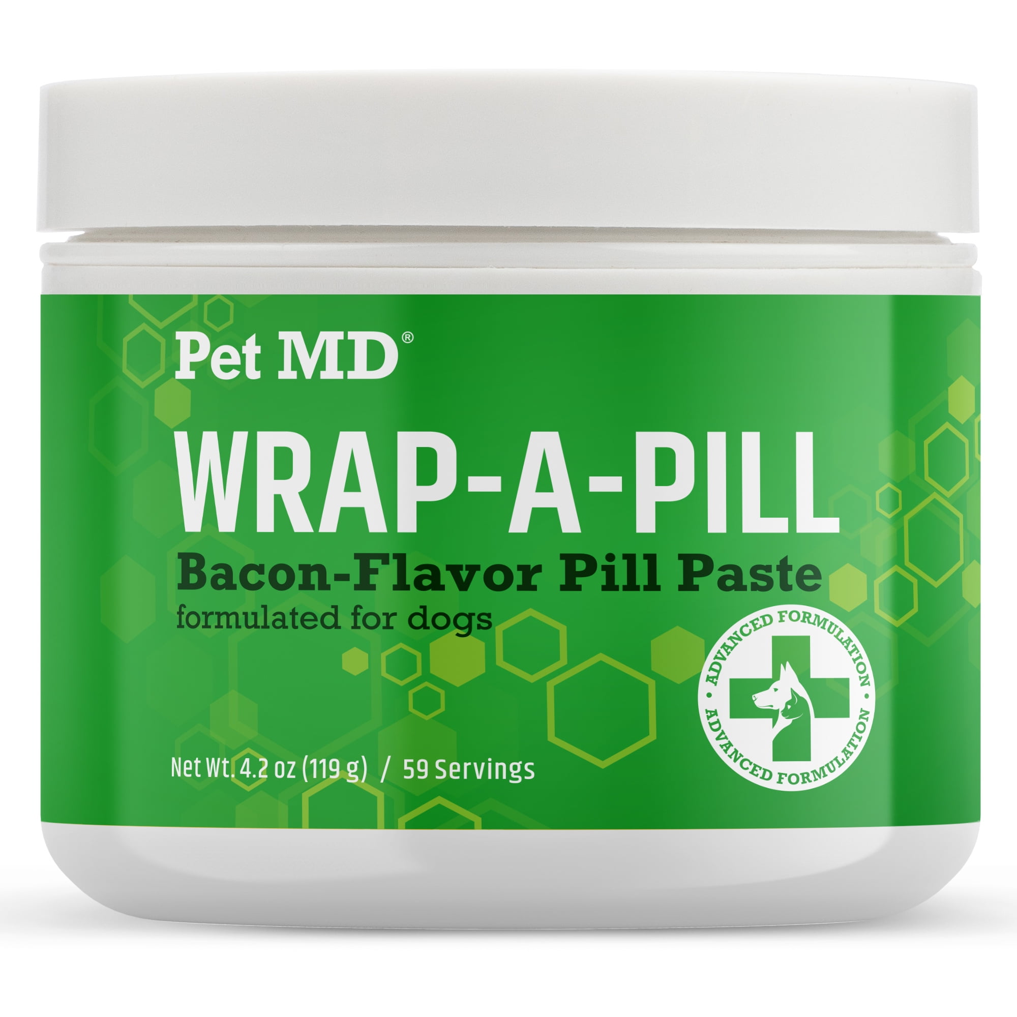 Pet MD Bacon Flavor Pill Paste for Dogs - Medication Wrap, 59 Servings ...