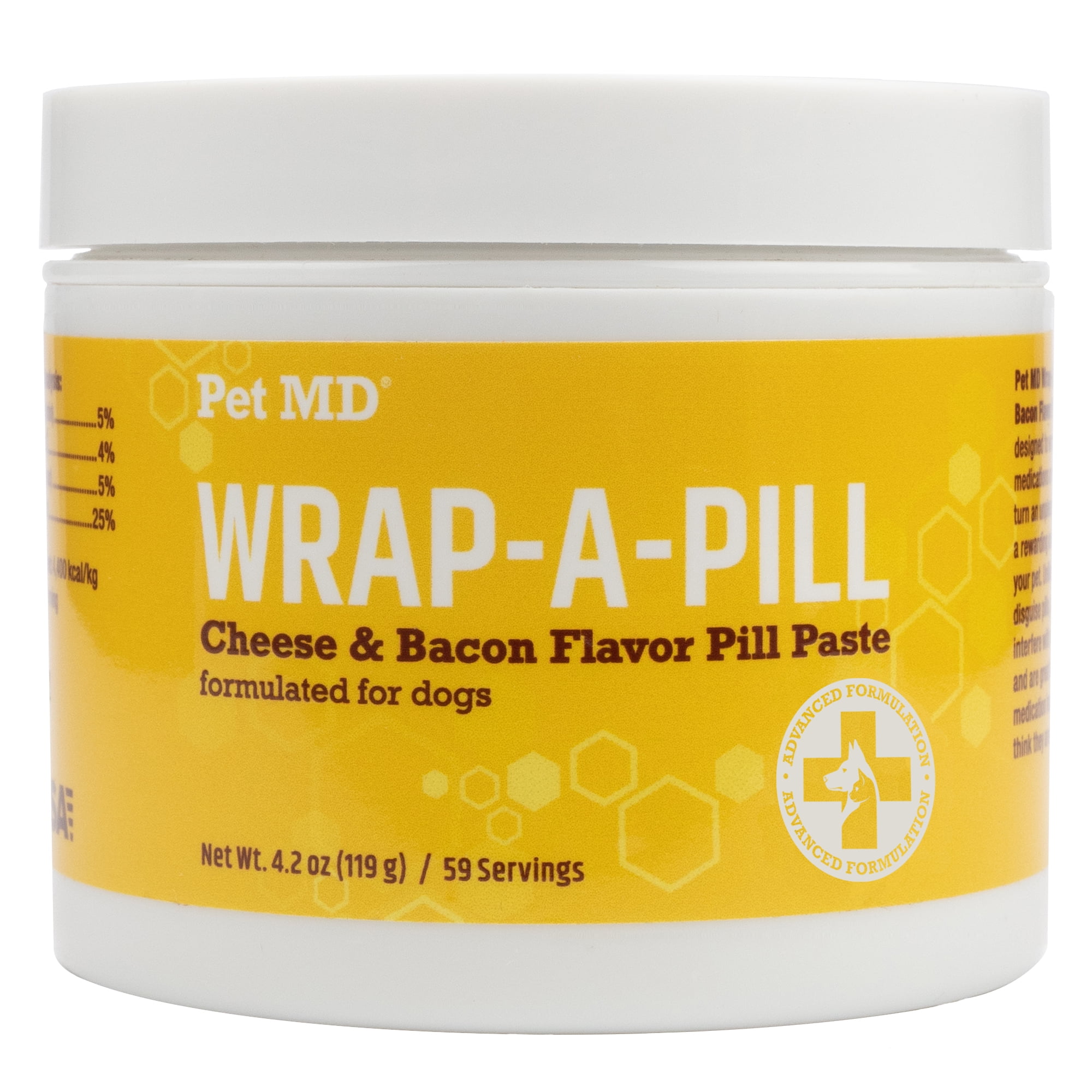 Pet MD Wrap A Pill Cheese & Bacon Flavor Pill Paste for Dogs - Make a ...