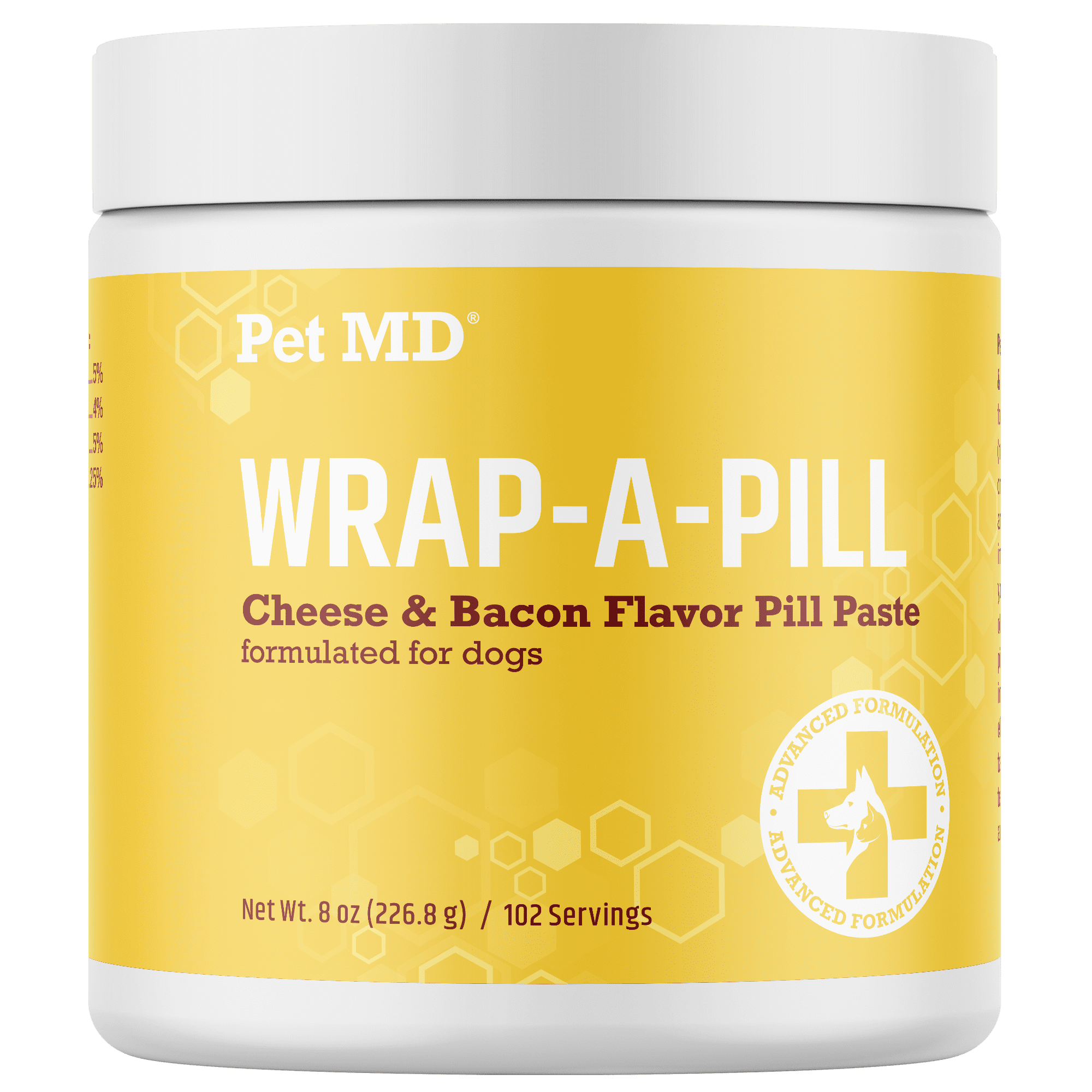 Pet MD Wrap A Pill Cheese & Bacon Flavor Pill Paste for Dogs - Make a ...