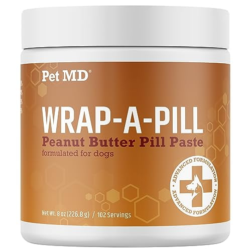 Pet MD Wrap A Pill Peanut Butter Flavor Pill Paste for Dogs - Make a ...