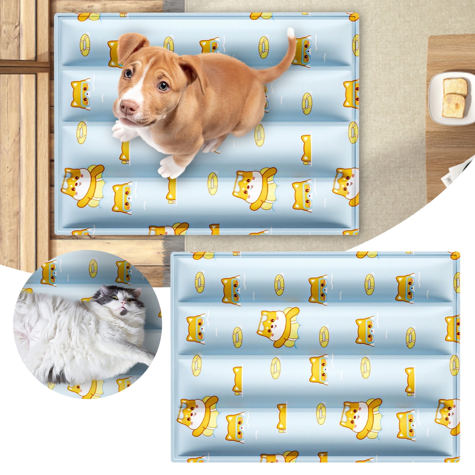 Pet Mat For Dogs Cats Reusable Ice Pad With Gel Technology Material ...