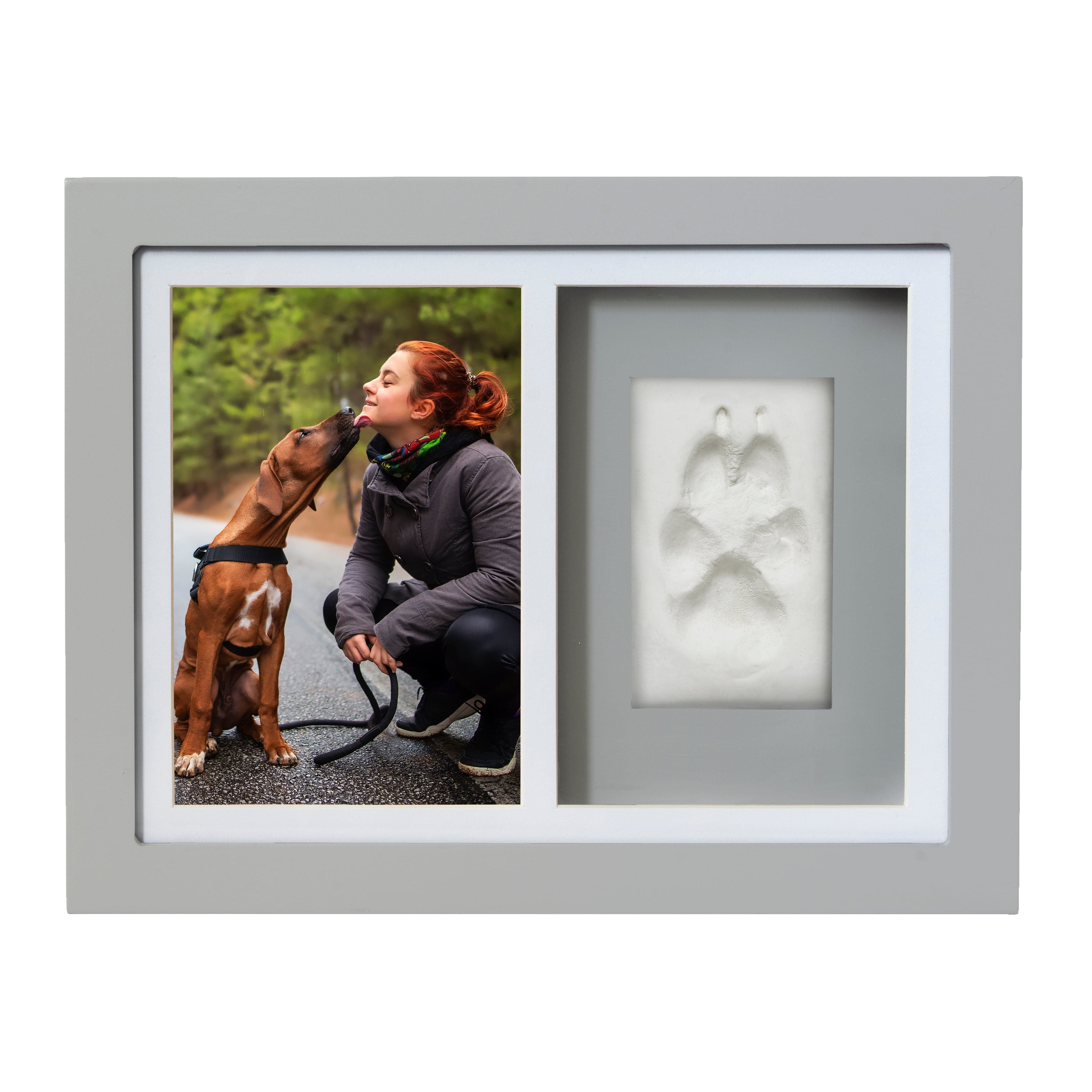 Better World Pets Pet Memorial Frame with Clay Paw Print Kit - Holds ...