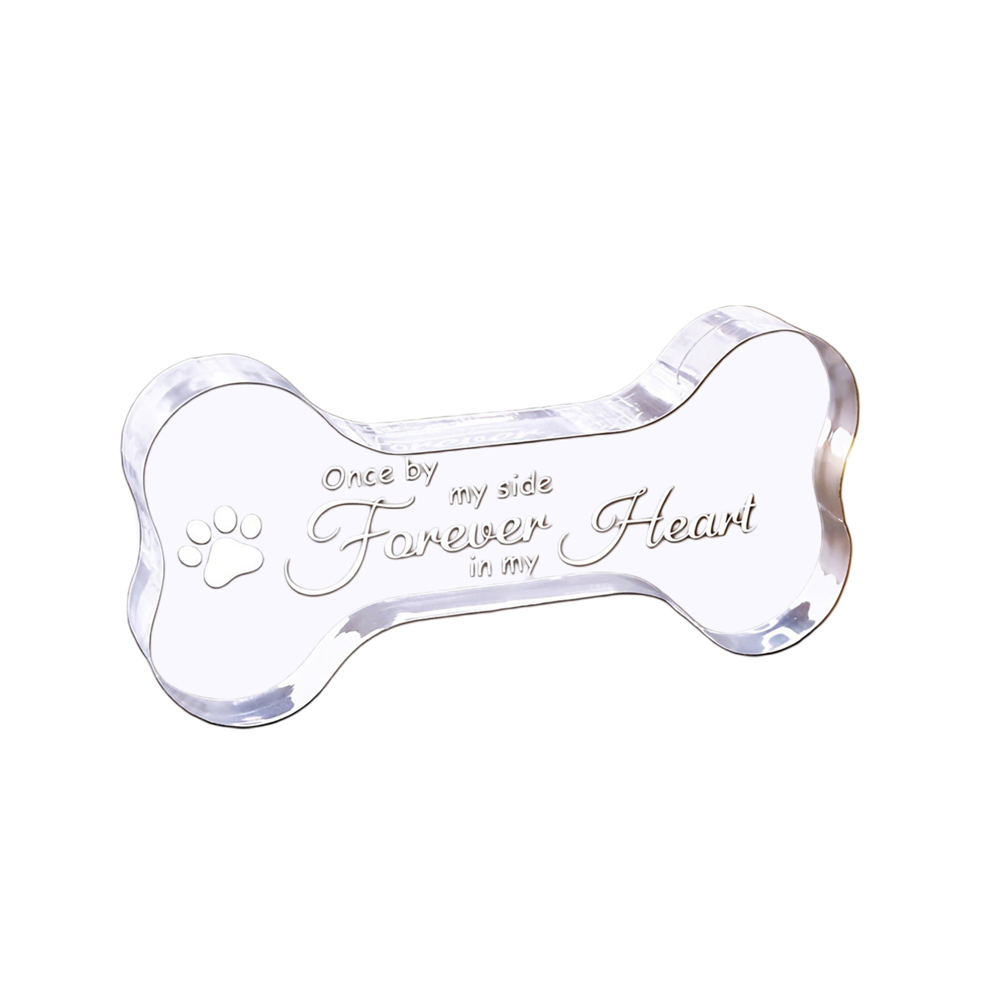 Pet Memorial Gift, Dog Bone Shape Acrylic Decor Remembrance Gifts for ...