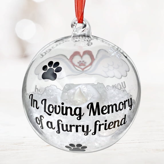 Pet Memorial LED Glass Ball Christmas Ornament - Walmart.com