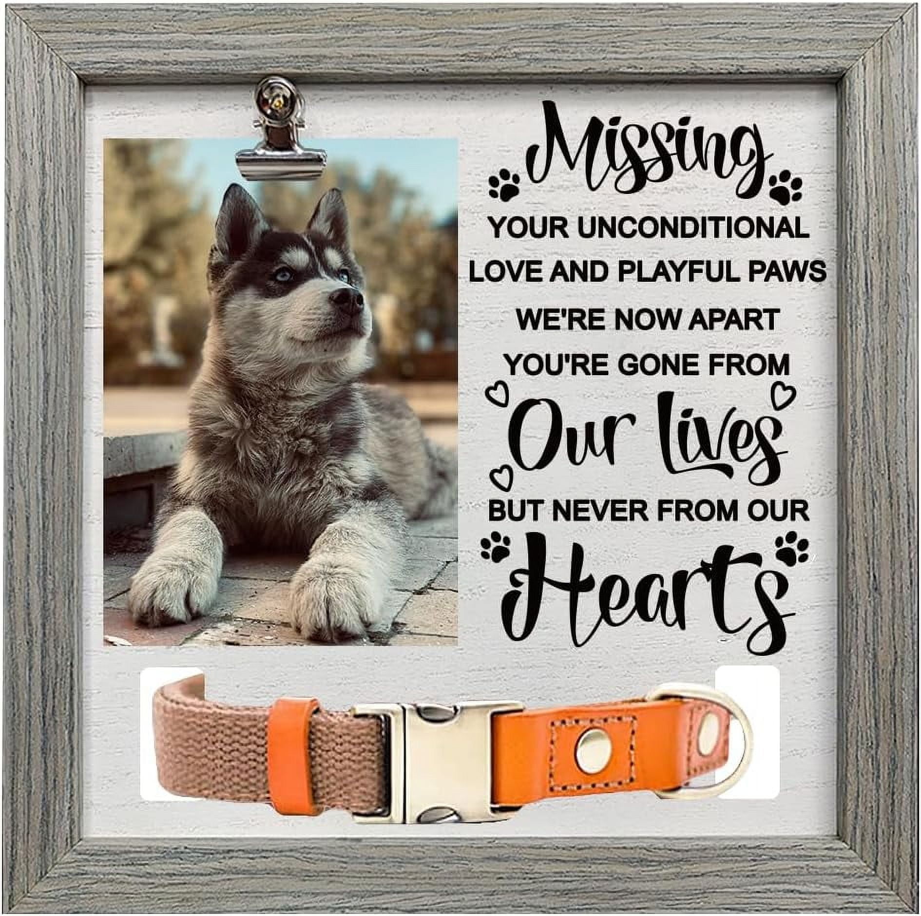 Pet Memorial Picture Frame 9x9inch Missing Your Unconditional Love And ...