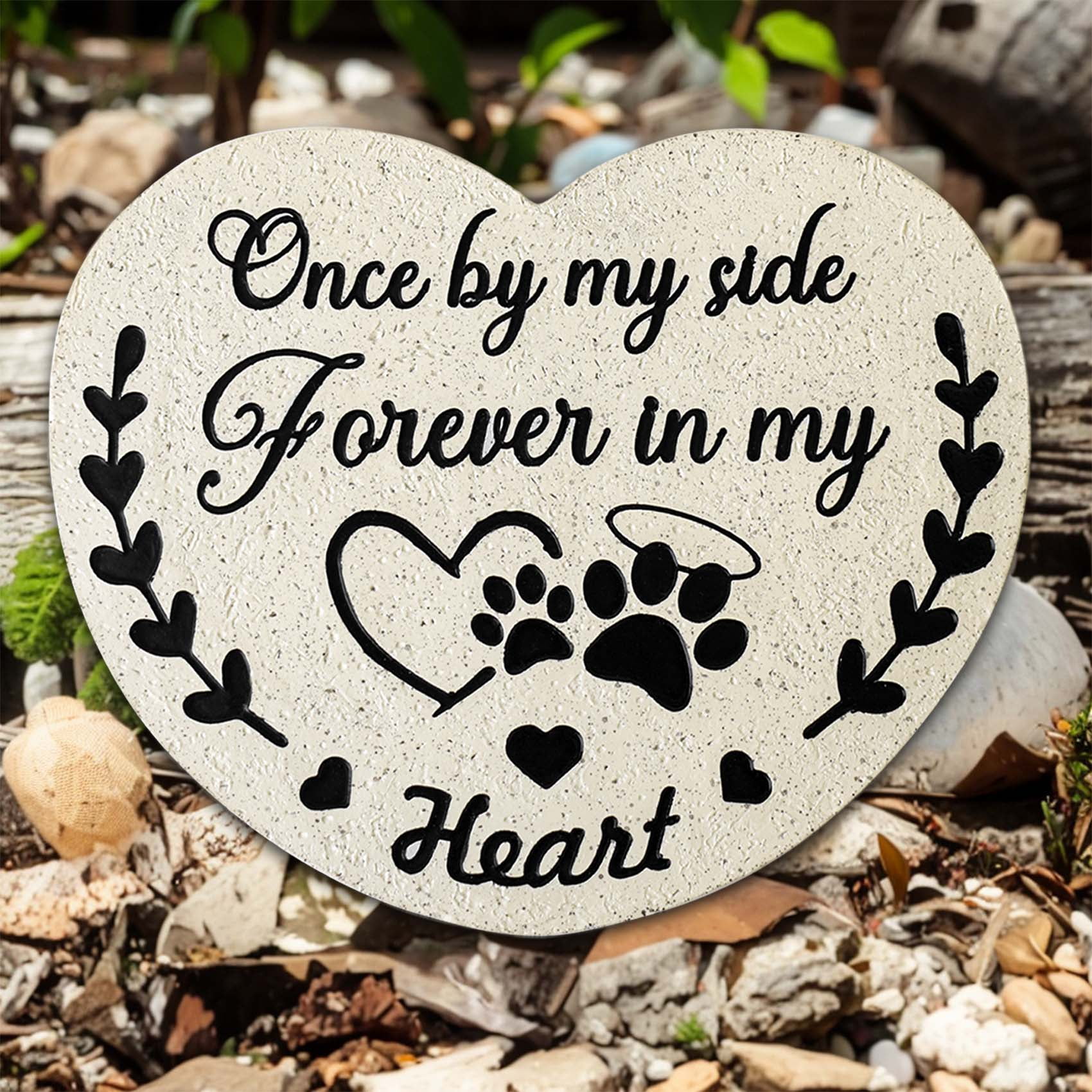 Pet Memorial Stones for Dogs, Garden Resin Pet Memorial Sympathy Gift ...