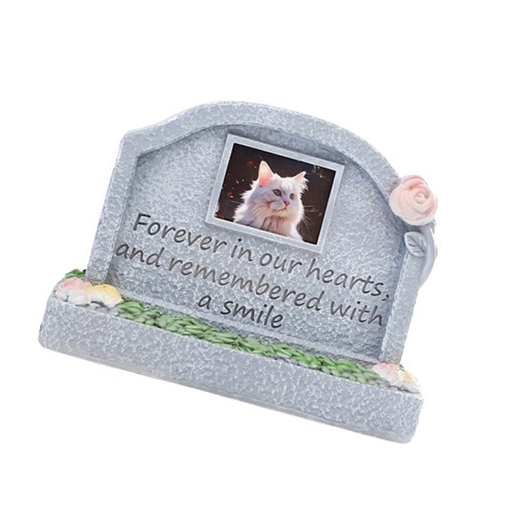 Pet Memorial Tombstone Dog Grave Marker Resin Headstones for Pet ...