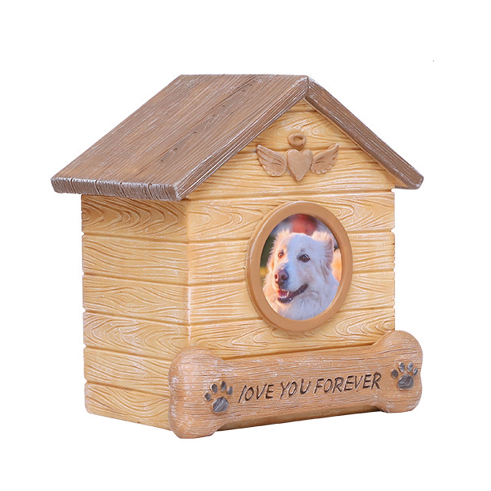 Pet Memorial Urns for Cats Dog Ashes Resin Dog Cremation Box with ...