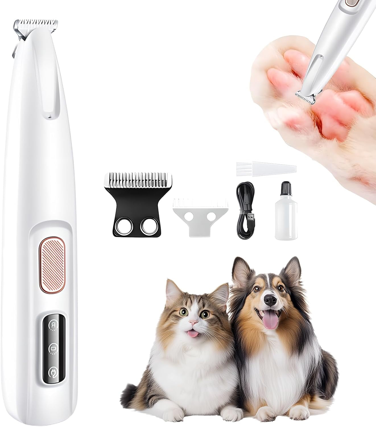 Pet MicroPrecision Trimmer, 2025 Upgraded Rechargeable Low Noise ...