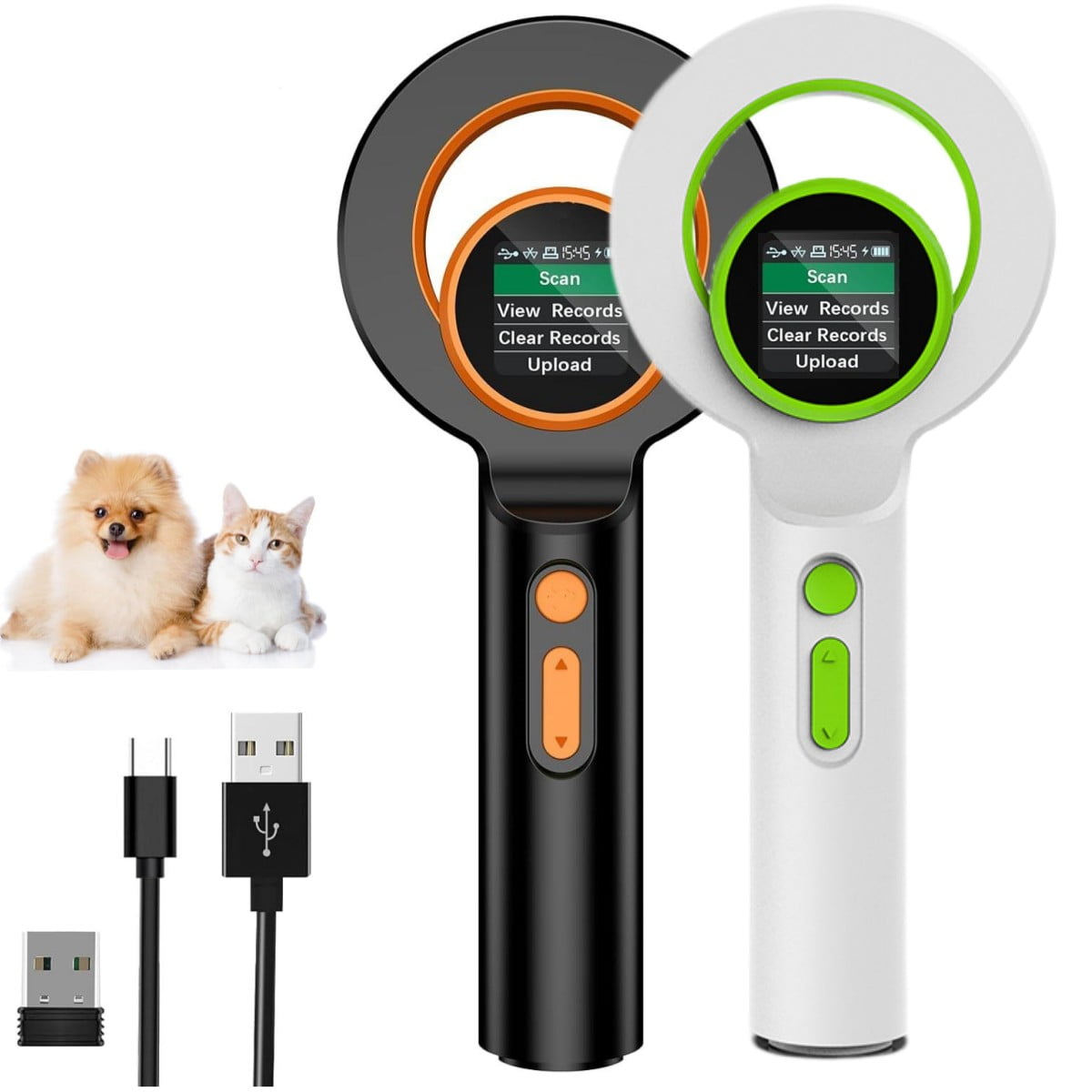 Pet Microchip Scanner, Wireless RFID EMID Micro Chip Reader Scanner ...