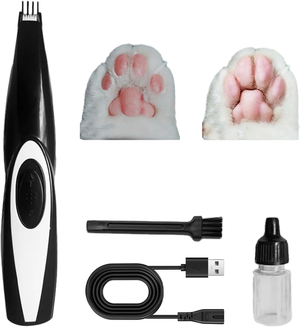 Pet Mini Safe Trimmer, Paw Trimmers for Dog's Feet, Cat Fur Trimmer for ...
