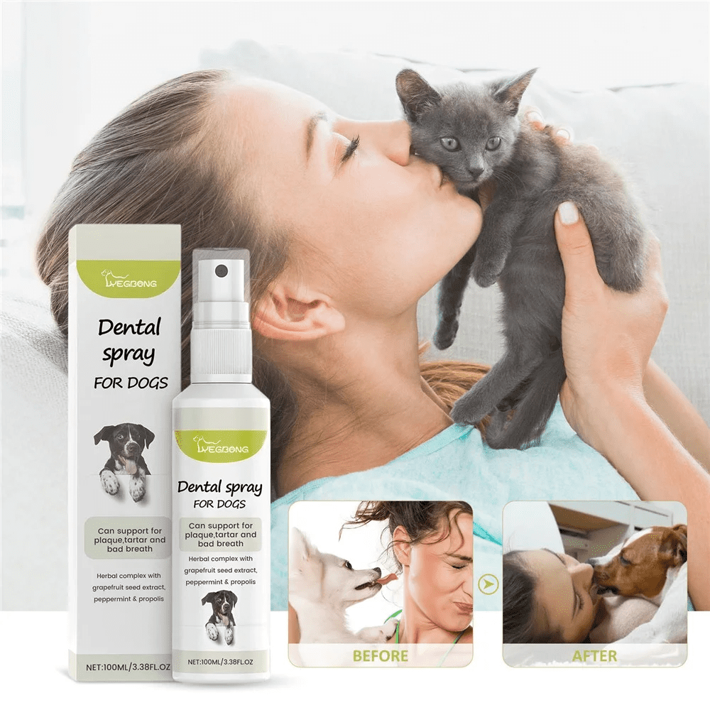 Pet Mint Flavour Fresh Breath Spray , Dog & Cat Oral Cleaning ...