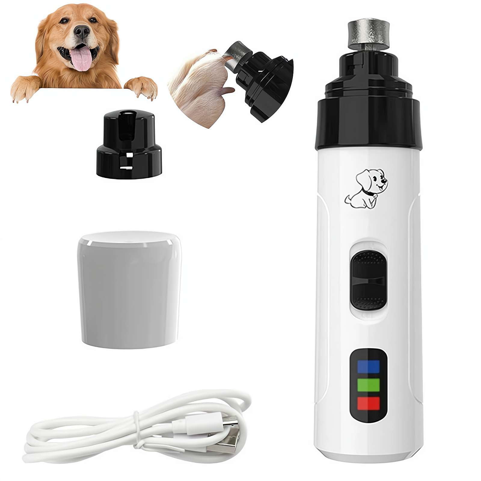 Pet Nail Grinder for Dogs and Cats - Super Quiet and Low Vibration ...