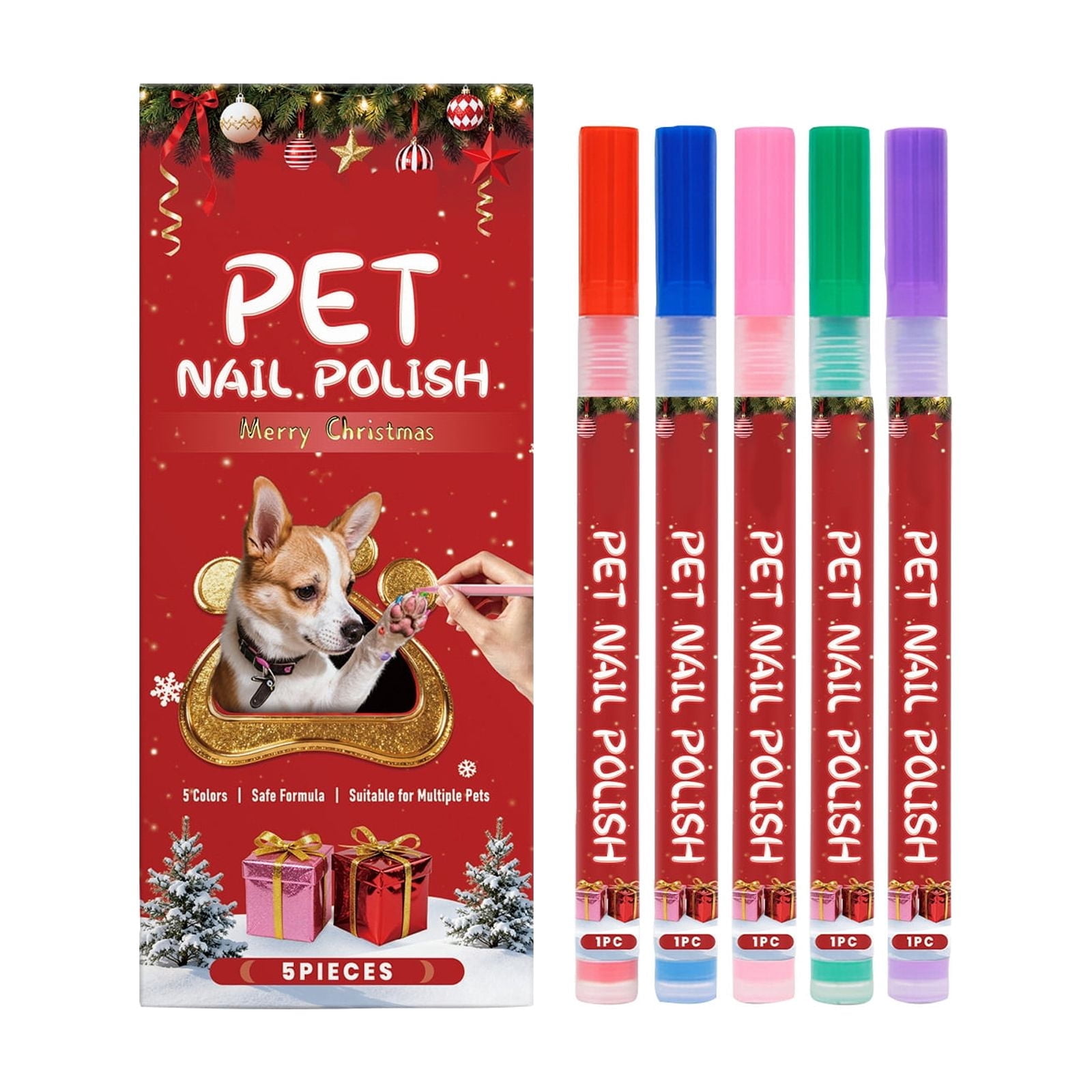 Kinbax Pet Nail Polish Set With Portable Design For Creative Nail ...