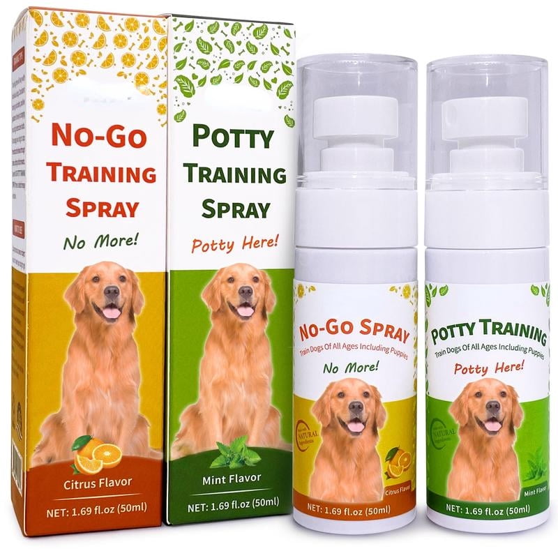 Pet No-Go & Puppy Potty Training Spray - Pet Deterrent Spray for Stop ...