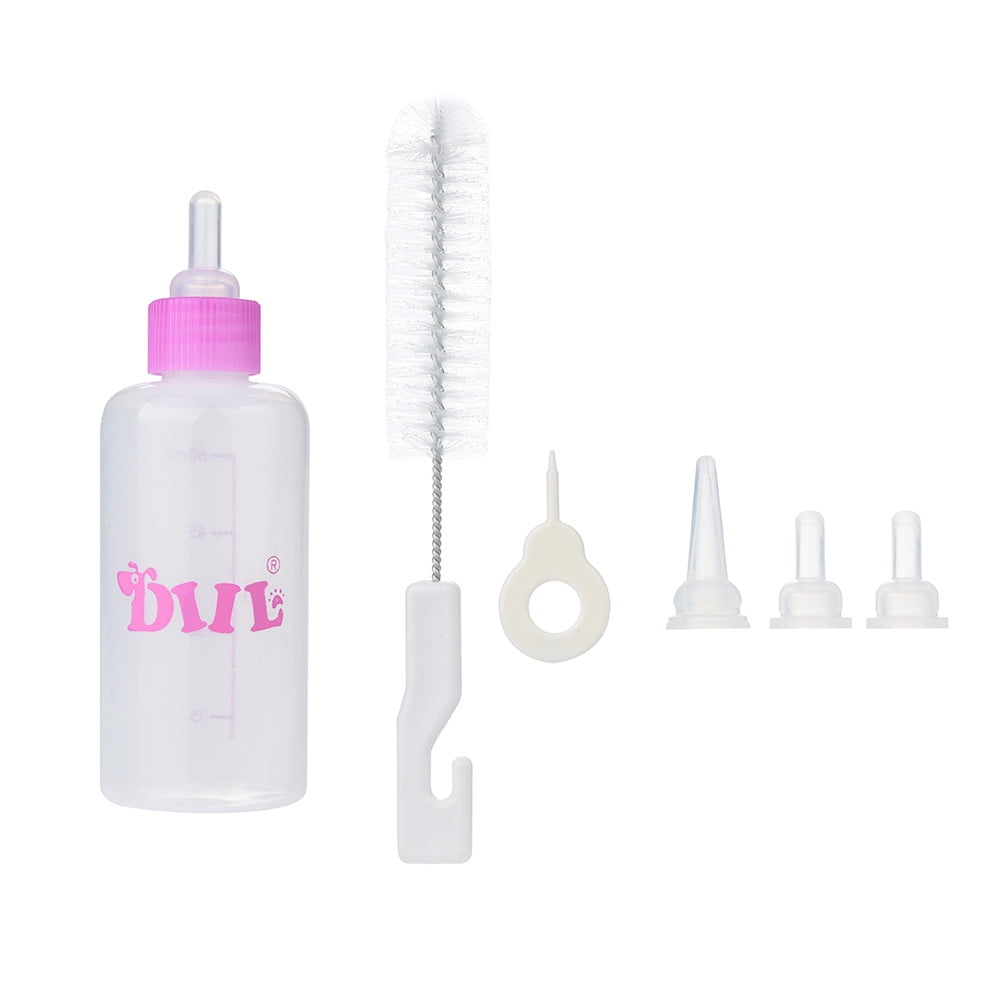Pet Nursing Bottle Set for Feeding Puppy Baby Animal Milk Feeding Kit ...