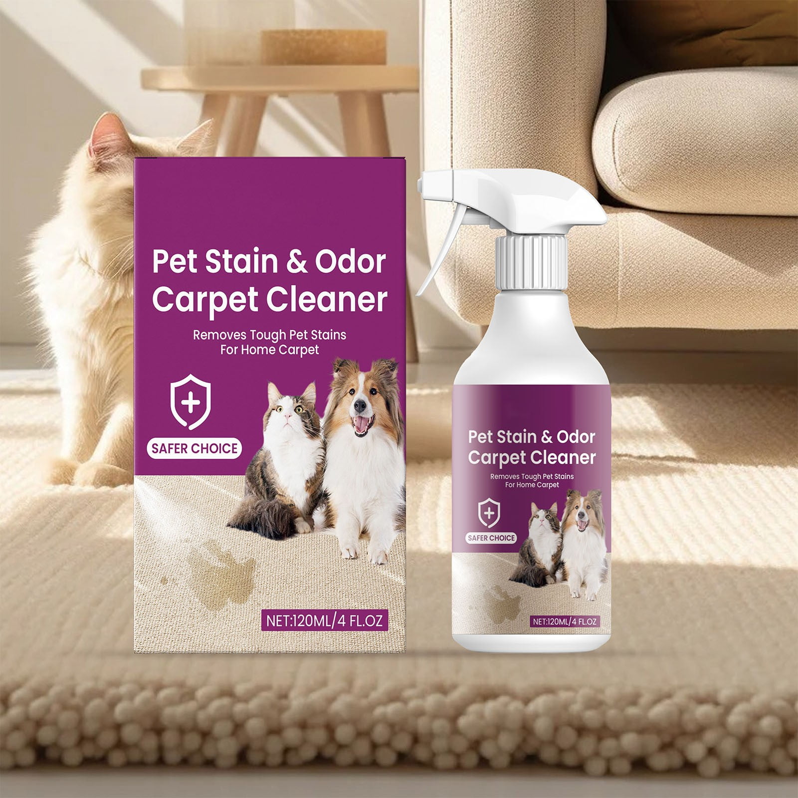Pet Odor Eliminator, Dismantles Odors on a Molecular Basis, Dogs, Cats, Freshener, Eliminator ...