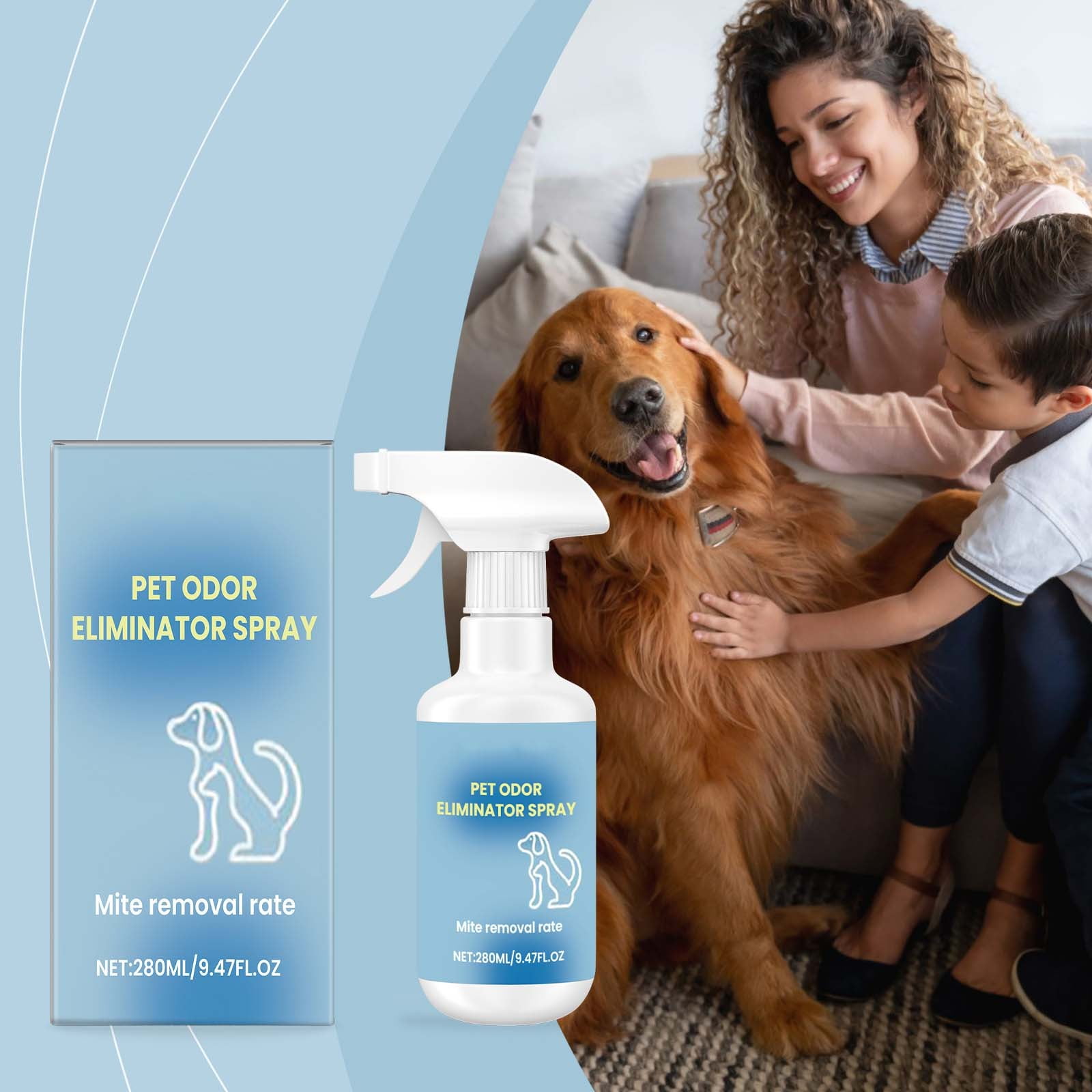 Pet Odor Eliminator Spray - for Strong Odor 280ml - Pet Stain Remover ...