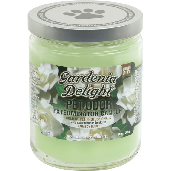 Pet Odor Exterminator Candle, Gardenia Delight, 13oz - Walmart.com