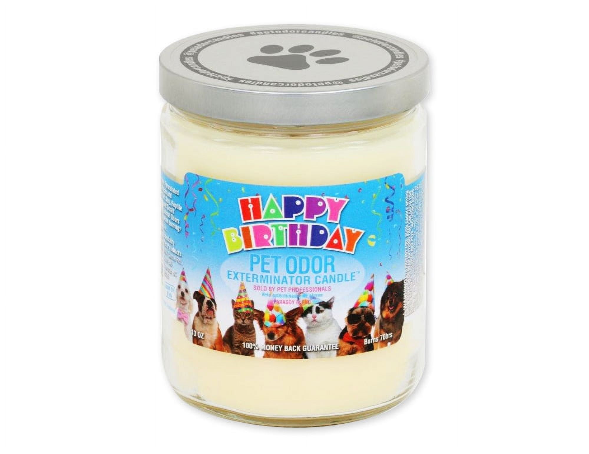 Pet Odor Exterminator Candle, Happy Birthday, 13oz - Walmart.com