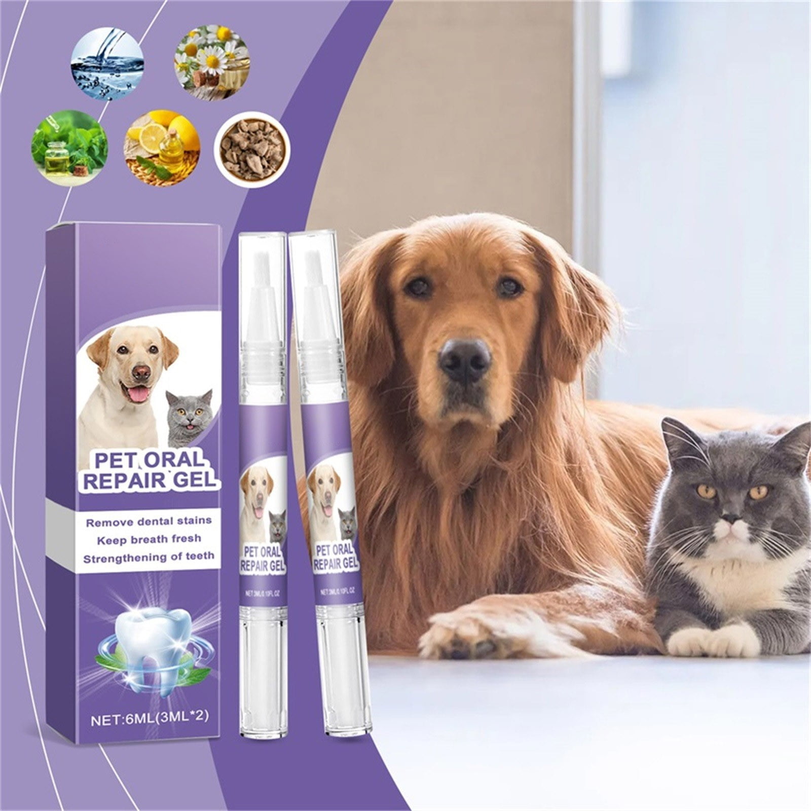Pet Oral Repair Gel for Dogs and Cats | Oral Restoration Teeth ...