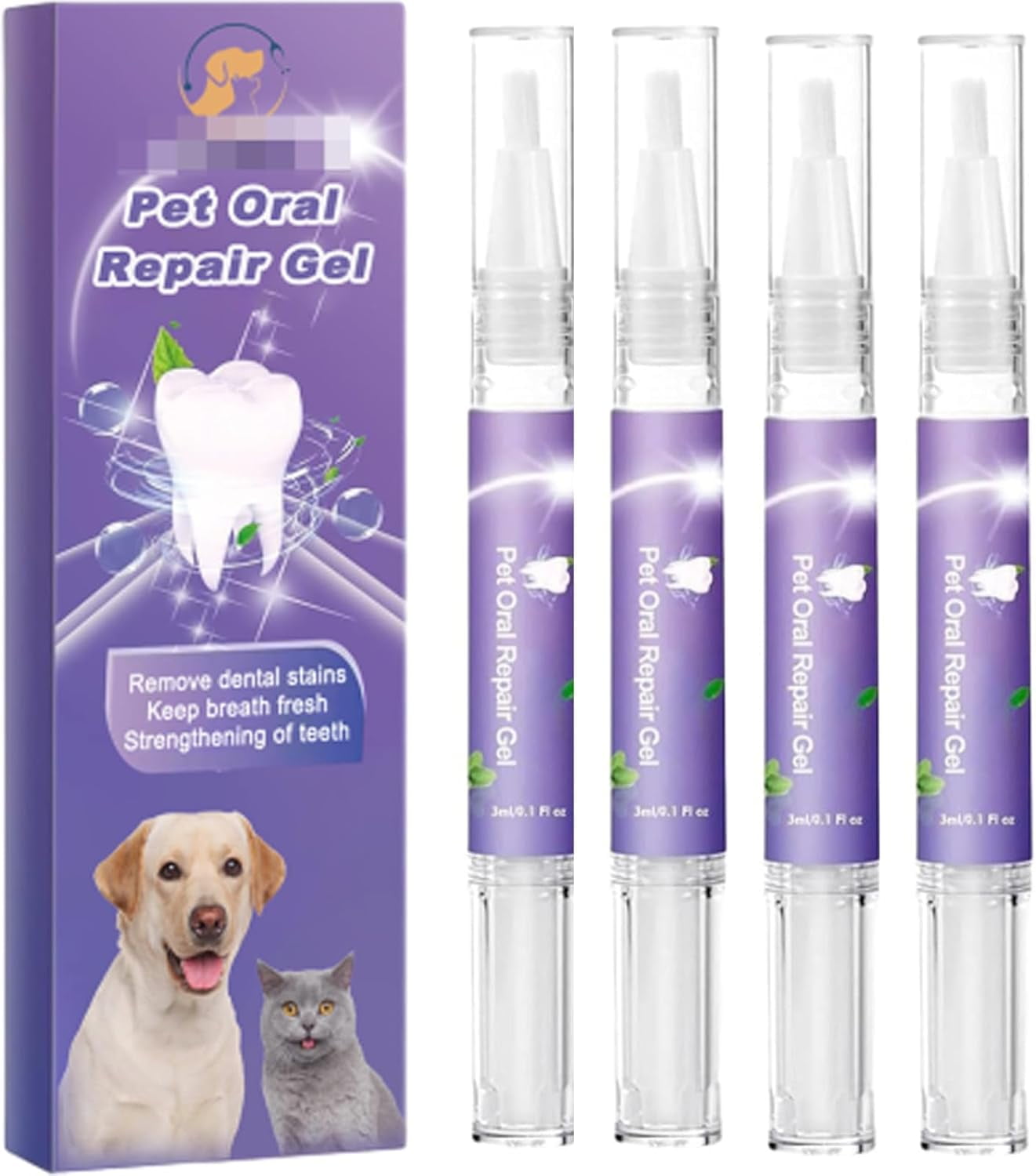 Pet Oral Repair Gel for Dogs, Pet Teeth Whitening Pen, Pet Oral ...