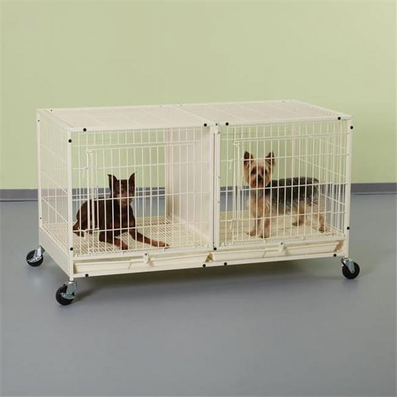 Pet Pals ZW5311 11 PS Color Modular Cage with Plastic Tray Ivory S ...
