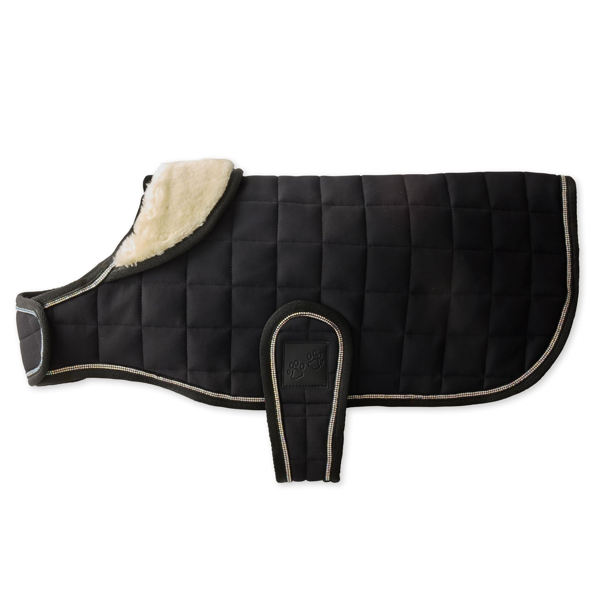 Pet Passion Quilted Dog Coat Pet Jacket with Crystal Bling for Small ...