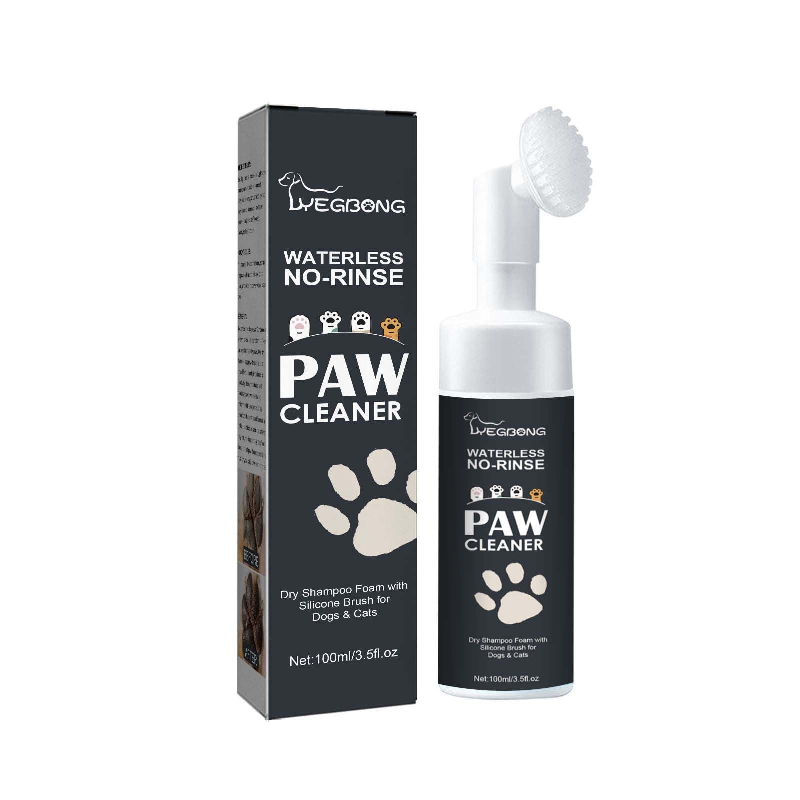 Pet Paw Cleanser Paw Cleaner, No-Rinse Waterless Dogs Cats Feet ...