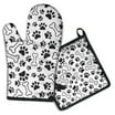 Boston Terrier Kitchen Oven Mitt and Pot Holder Sets 2 Pcs for Baking ...