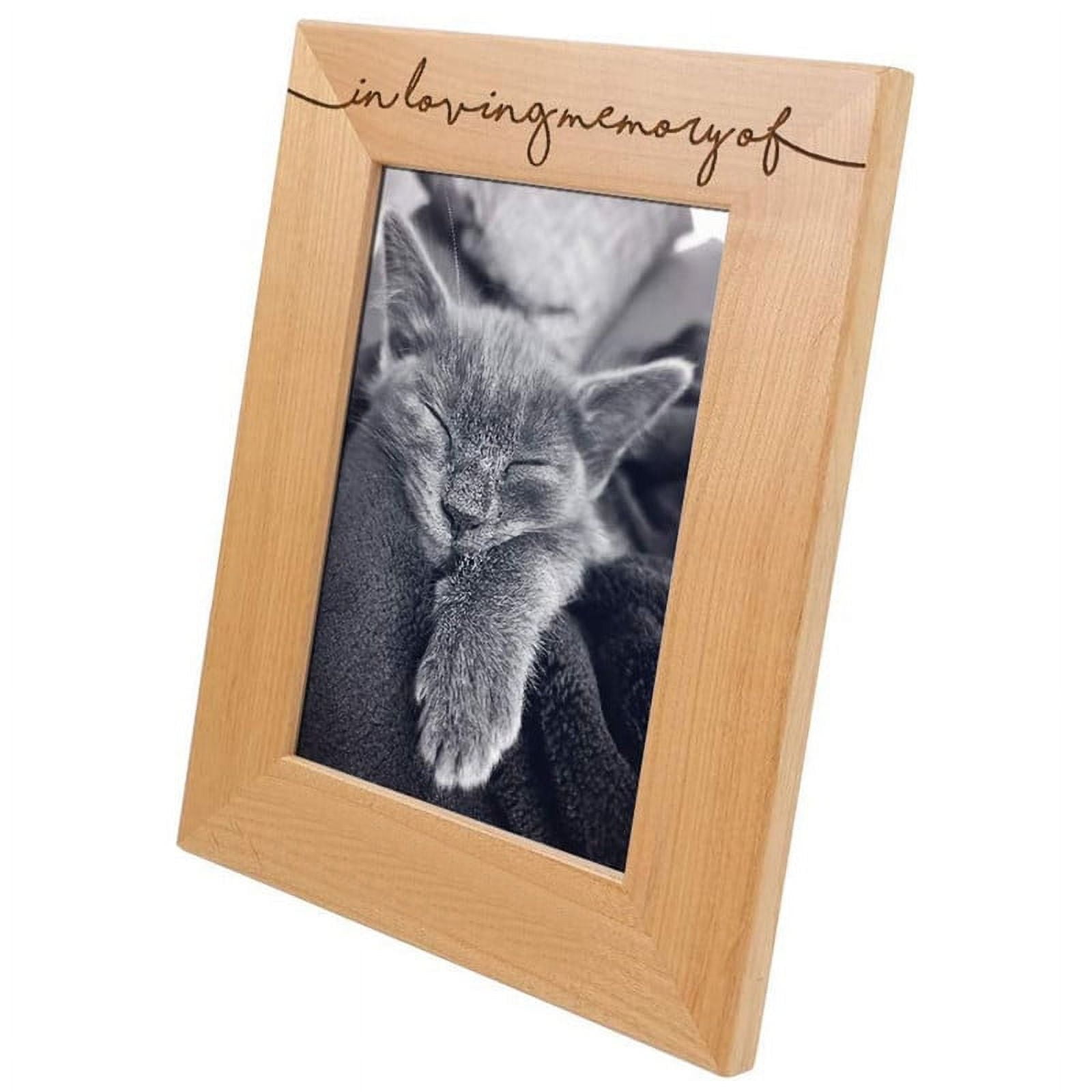 Pet Picture Frame Wooden Engraved Table Top Home Decor Casual Style ...