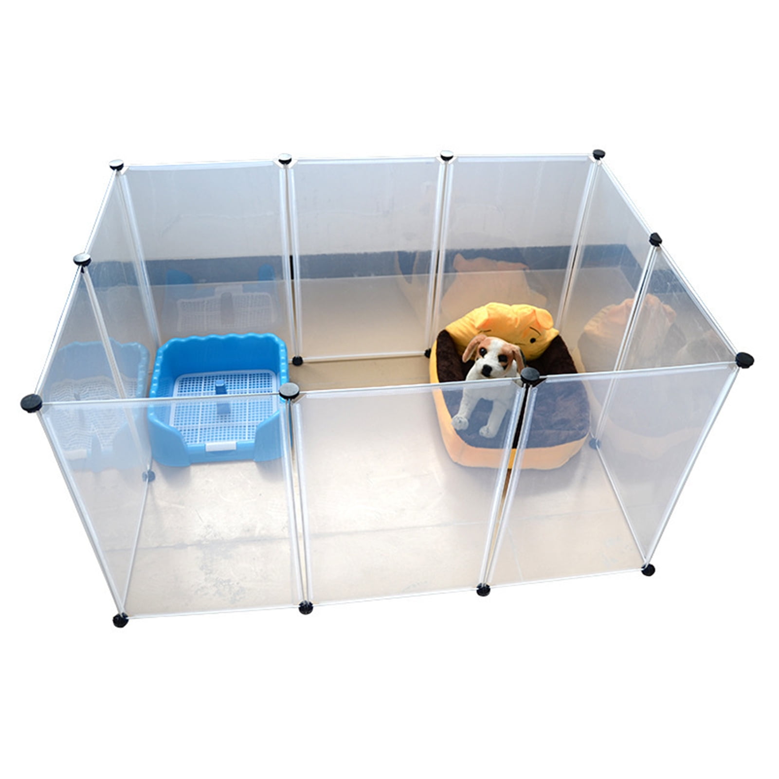 Pet Playpen Dog Exercise Pen Large Portable Dog Fence 10 Panel for Dogs ...