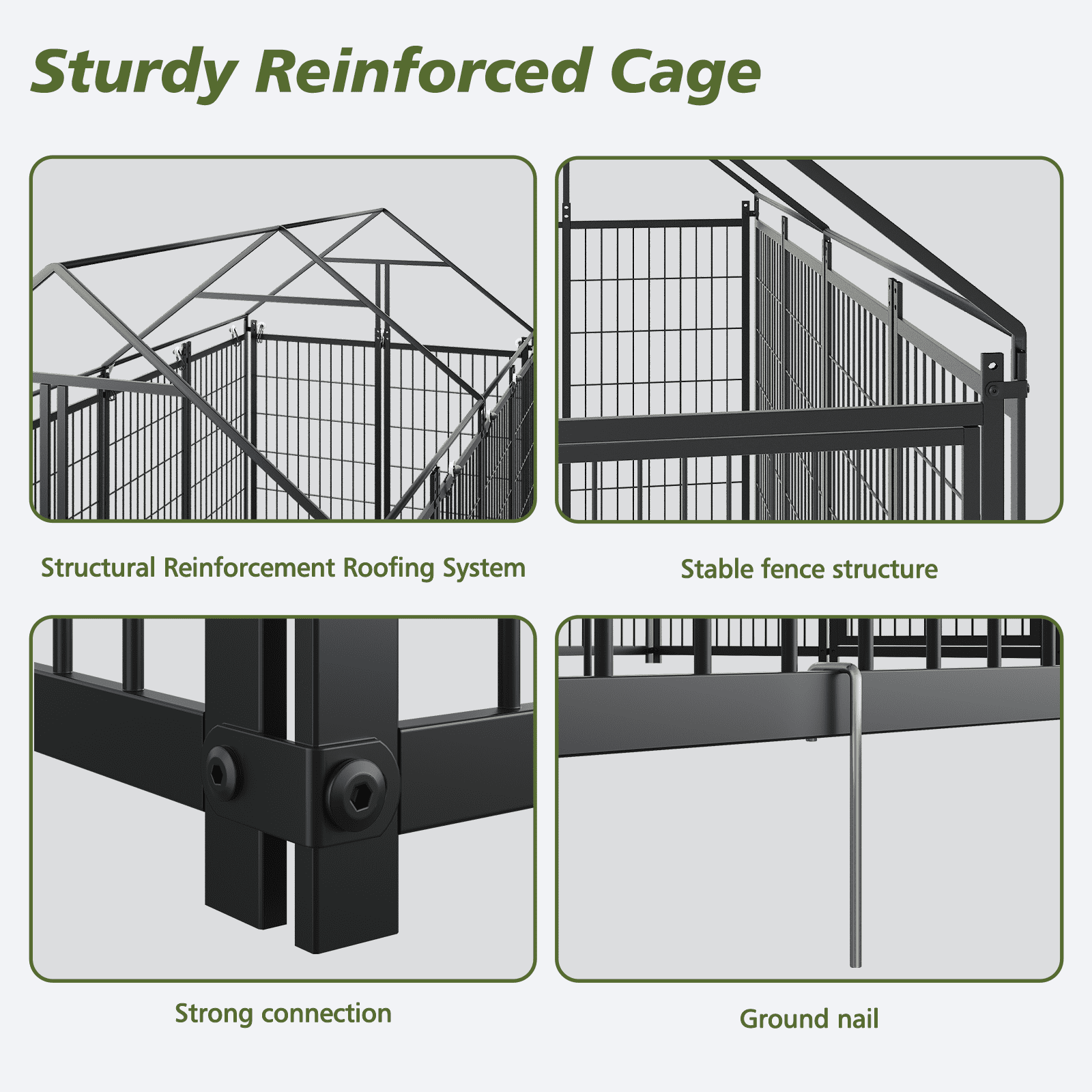 Pet Playpen Large Dog Kennel Outdoor Pet Pens Dogs Run Enclosure Animal ...