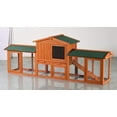 Pet Playpen Large Wooden Rabbit Hutch, Outdoor Bunny Cage with Spacious ...