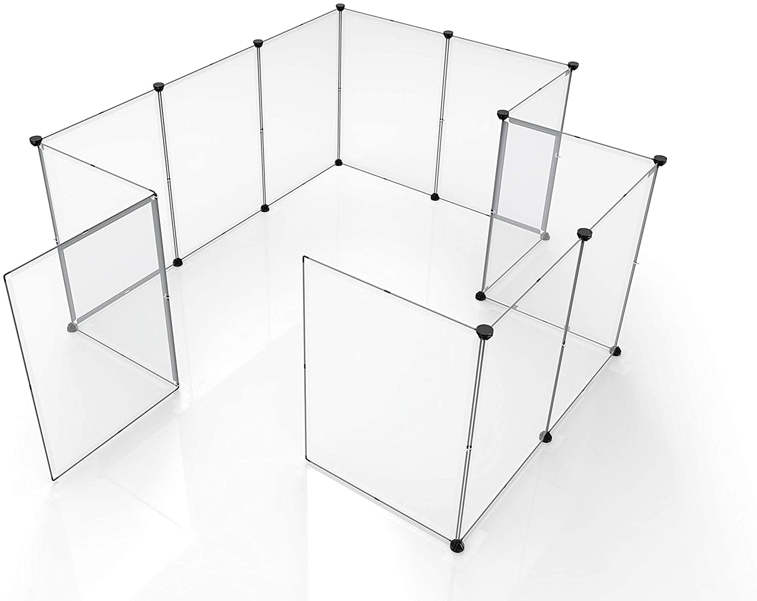 Pet Playpen, Portable Large Plastic Yard Fence Small Animals, Puppy ...