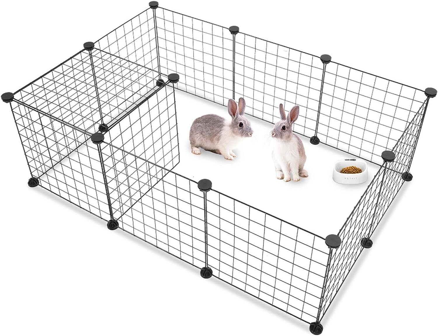Pet Playpen,Small Animals Cage DIY Wire Portable Yard Fence for Indoor ...