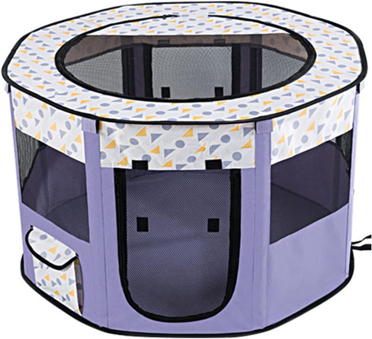 Pet Playpen for Small Dog Portable Round for Delivery Room for Indoor ...