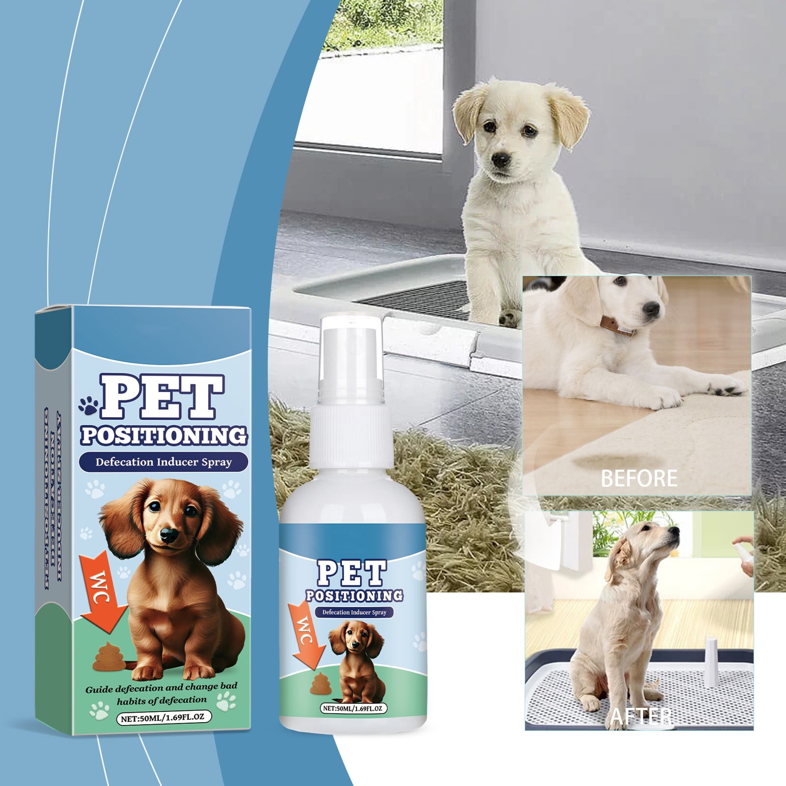 Pet Positioning Defecation Inducer 50ML Defecation To Improve Messy ...