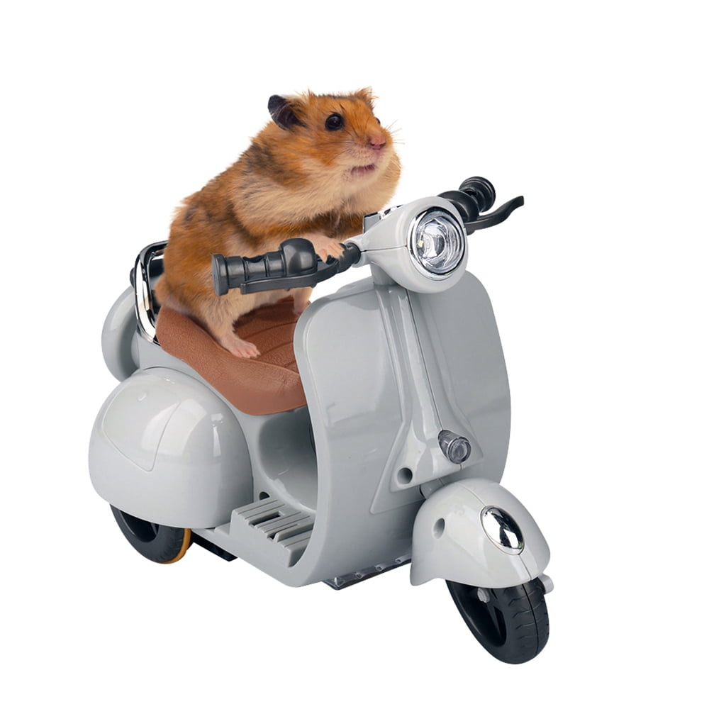 Pet Powered Exercise Motorcycle Toy with Lights and Sounds for Hamsters ...