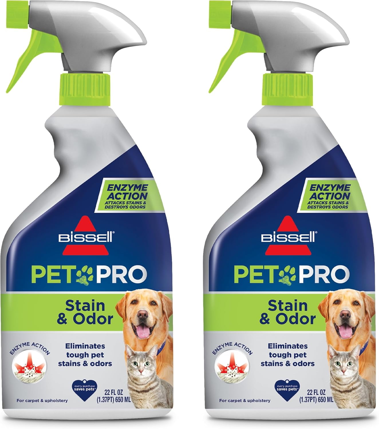 Pet Pro Stain and Odor Eliminator with Enzyme Action, 2 pack, 77X7F ...