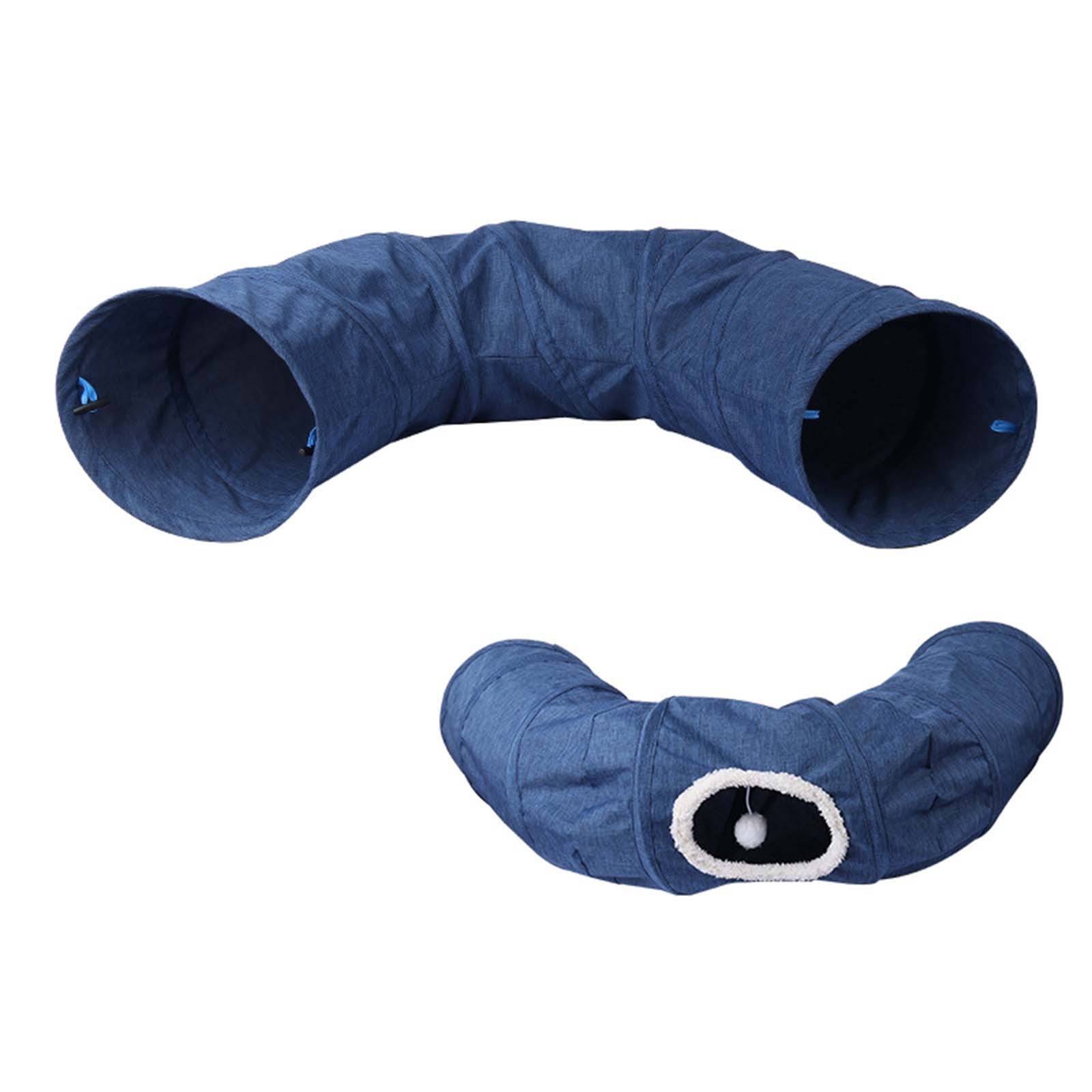 Pet Products Road Cat Tunnel 36.2 Inches S Shape Cat Play Tube 11.0 ...