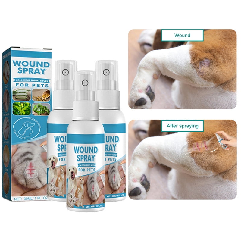 Pet Promote Wound Healing Spray-Recovery Medicated Antiseptic Spray for ...