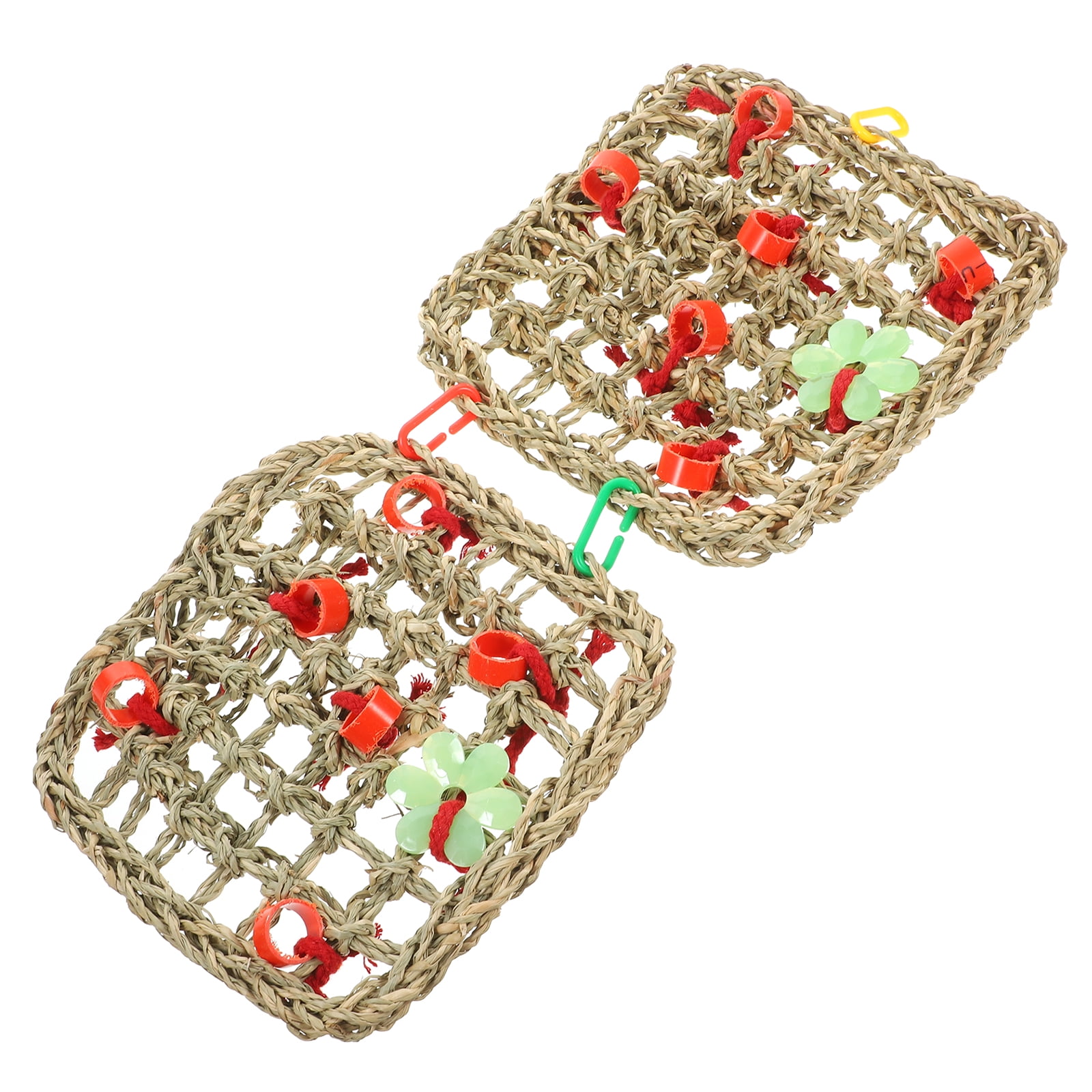 Pet Rabbit Climbing Net Exquisite Rattan Parrot Bird Swing Net Hanging ...