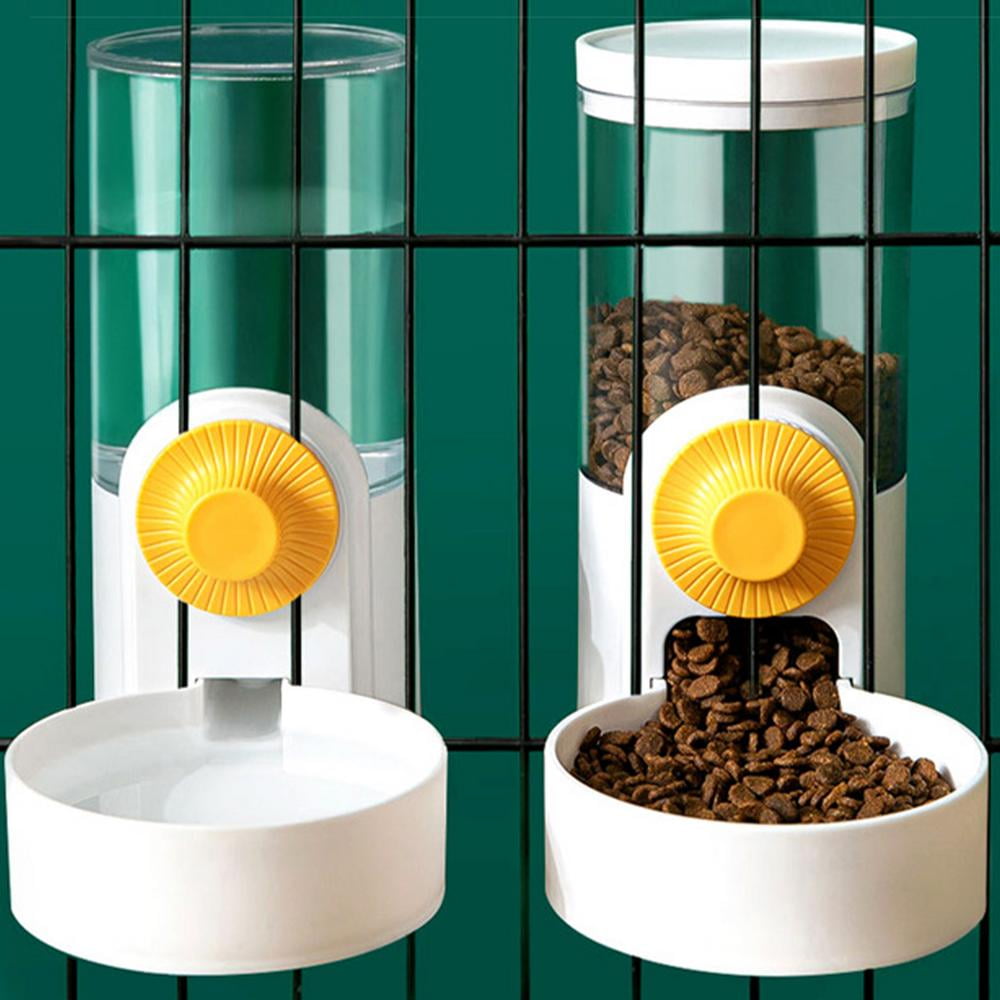 Pet Rabbit Feeder Automatic Pet Food Water Dispenser 1000ml Large ...
