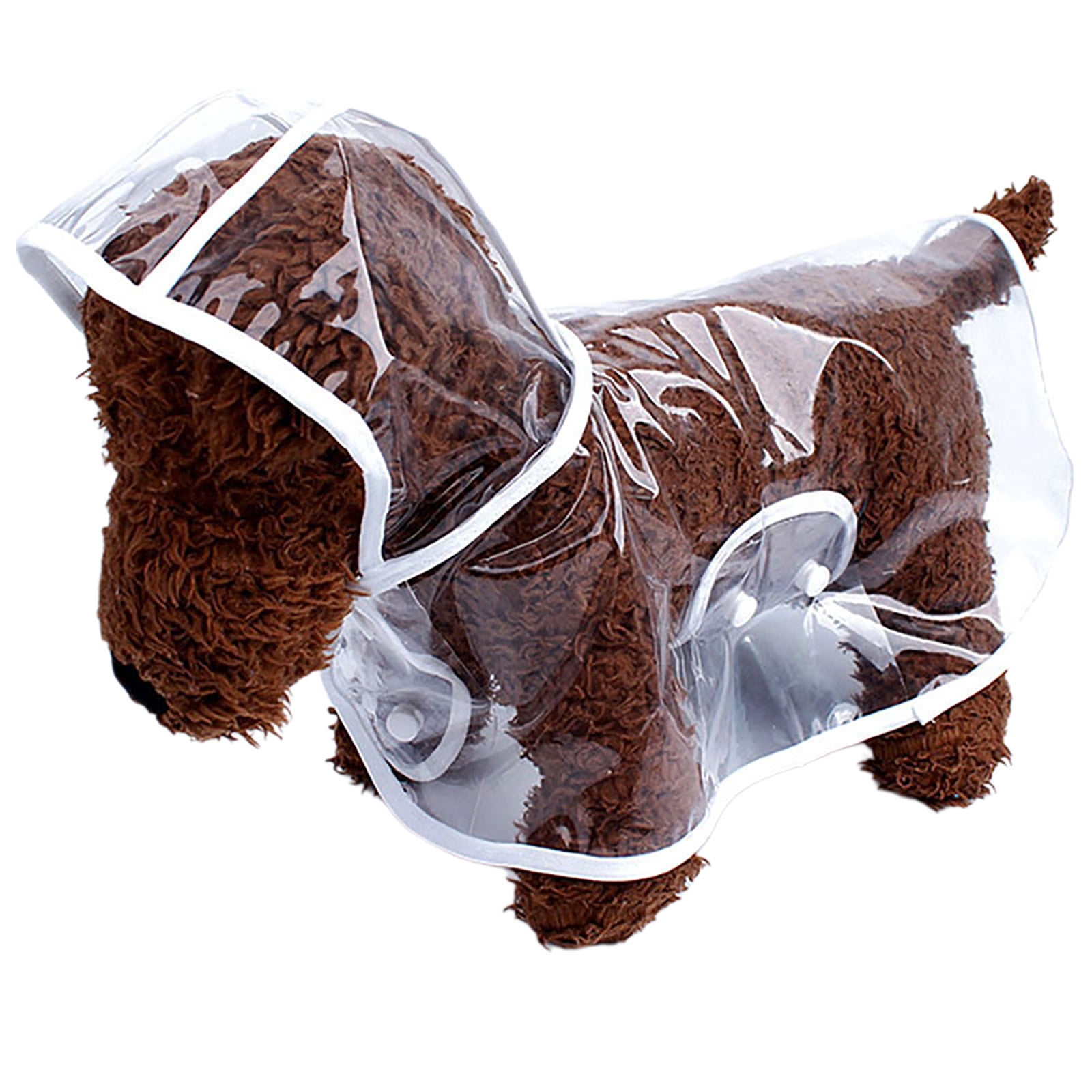 Pet Raincoat Dog Rain Poncho With Hat Small And Medium Dog Clothes ...