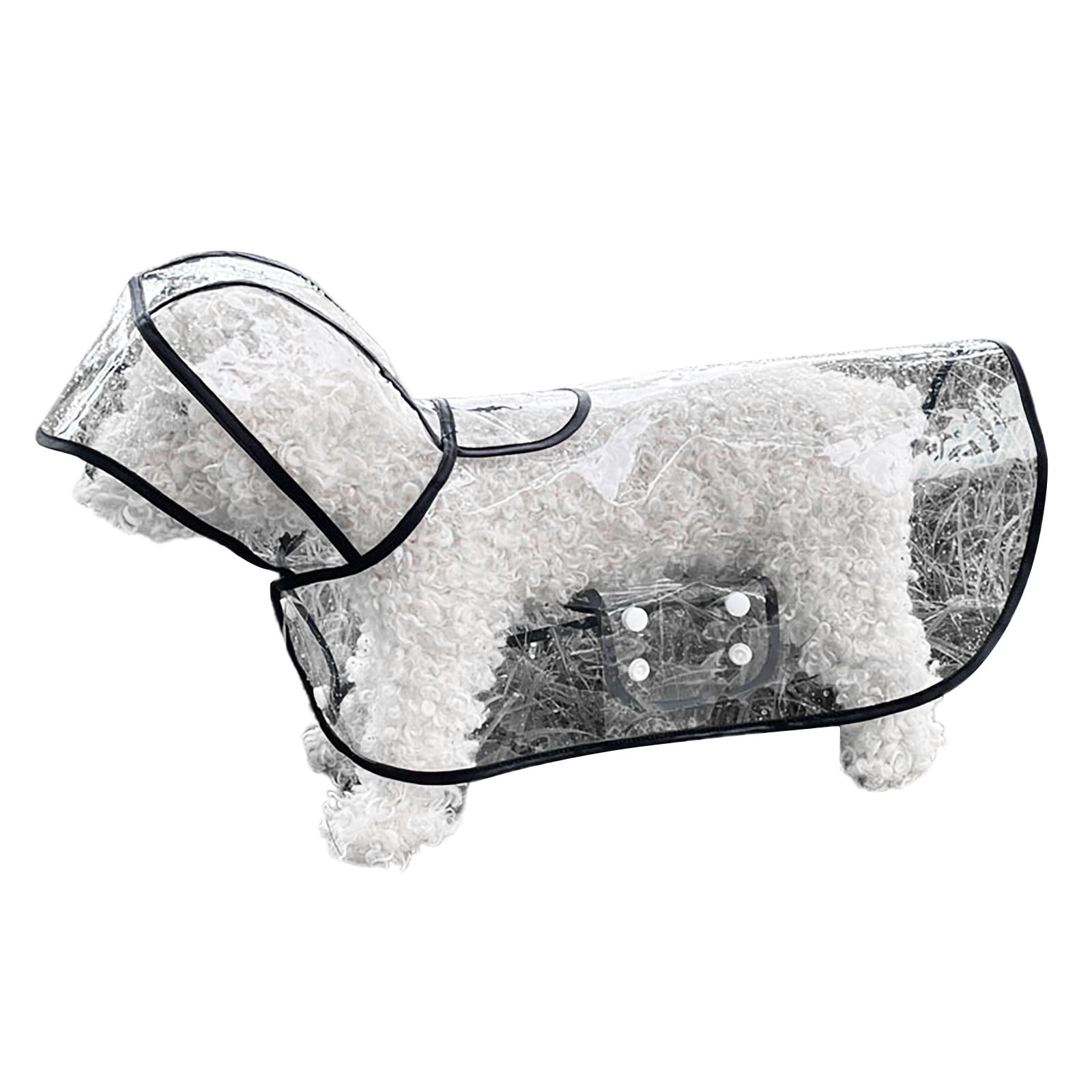 Pet Raincoat Transparent Poncho for Cats and Dogs Outdoor Gear Easy ...