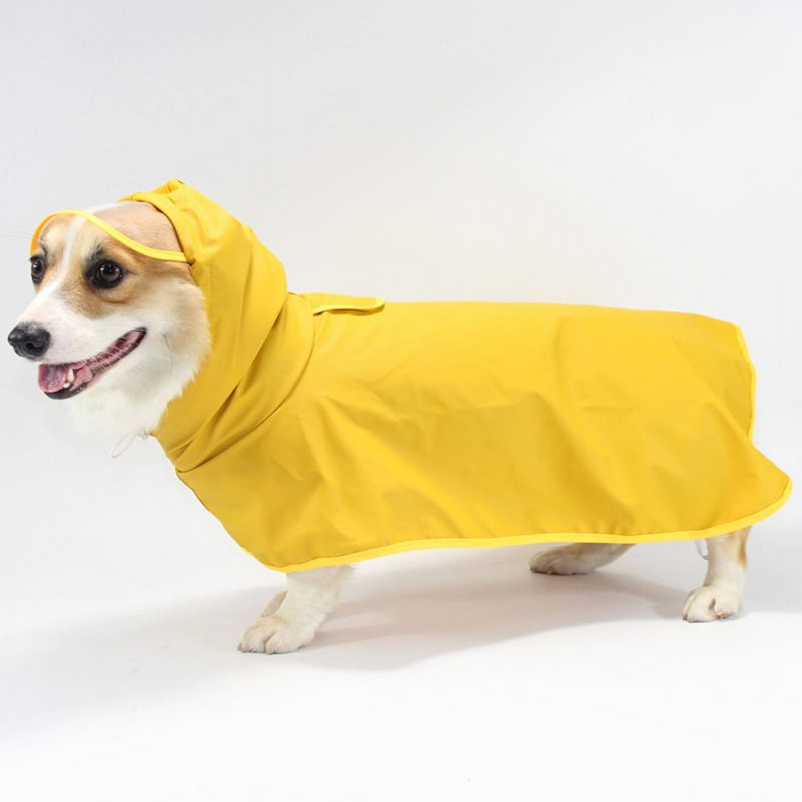 Pet Raincoat With Transparent Hat Waterproof Reflective Portable ...